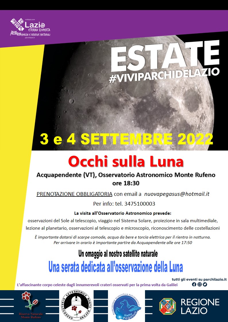 Settembre Astronomico: tutte le date all'osservatorio di Monte Rufeno